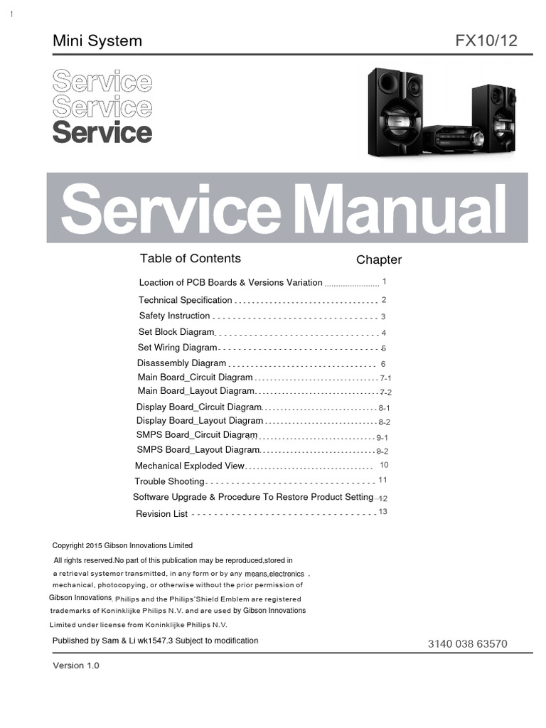 Mini System Philips FX10_FX12 | PDF