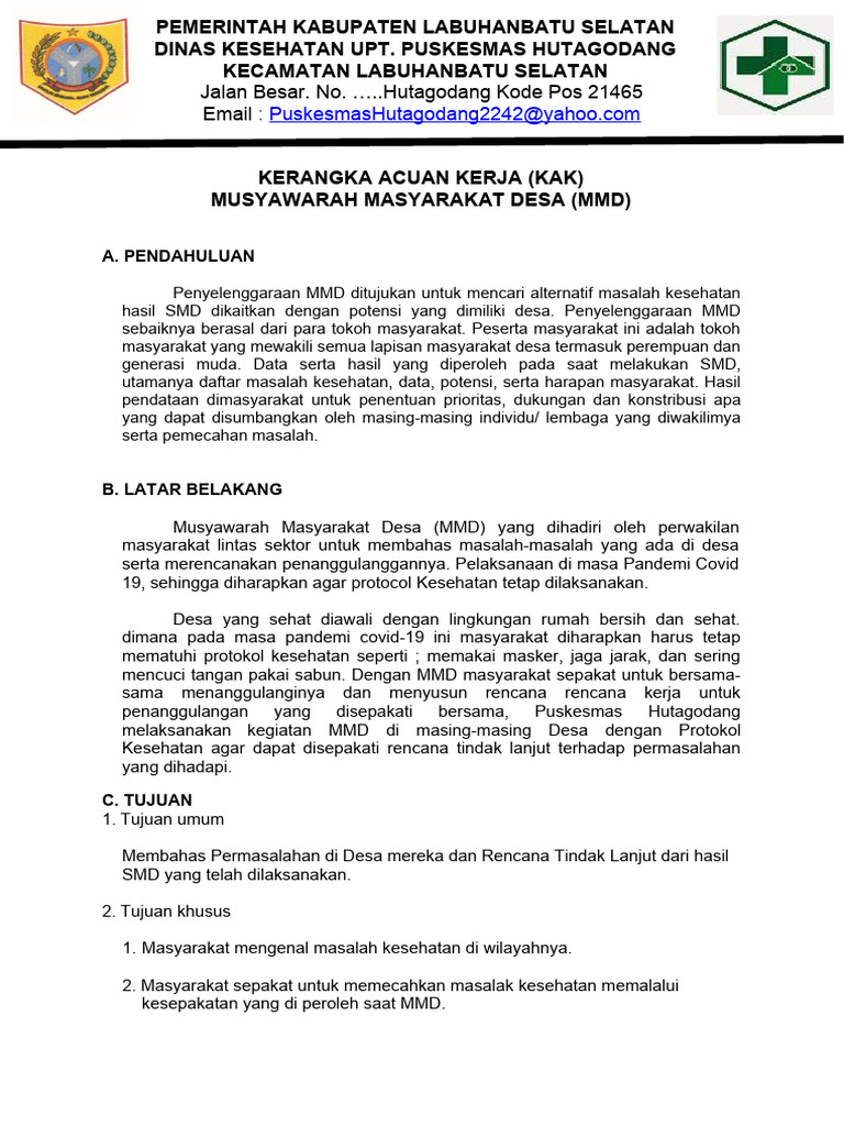 Kak MMD 2020 - PDF | PDF | Kesehatan Holistik