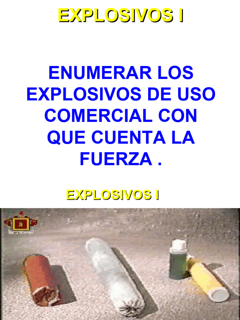 Explosivos de Uso Comercial | PDF