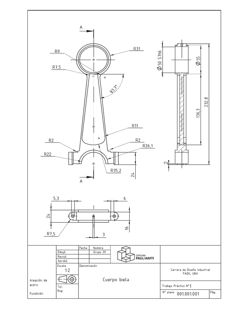 Plano Cuerpo Biela | PDF