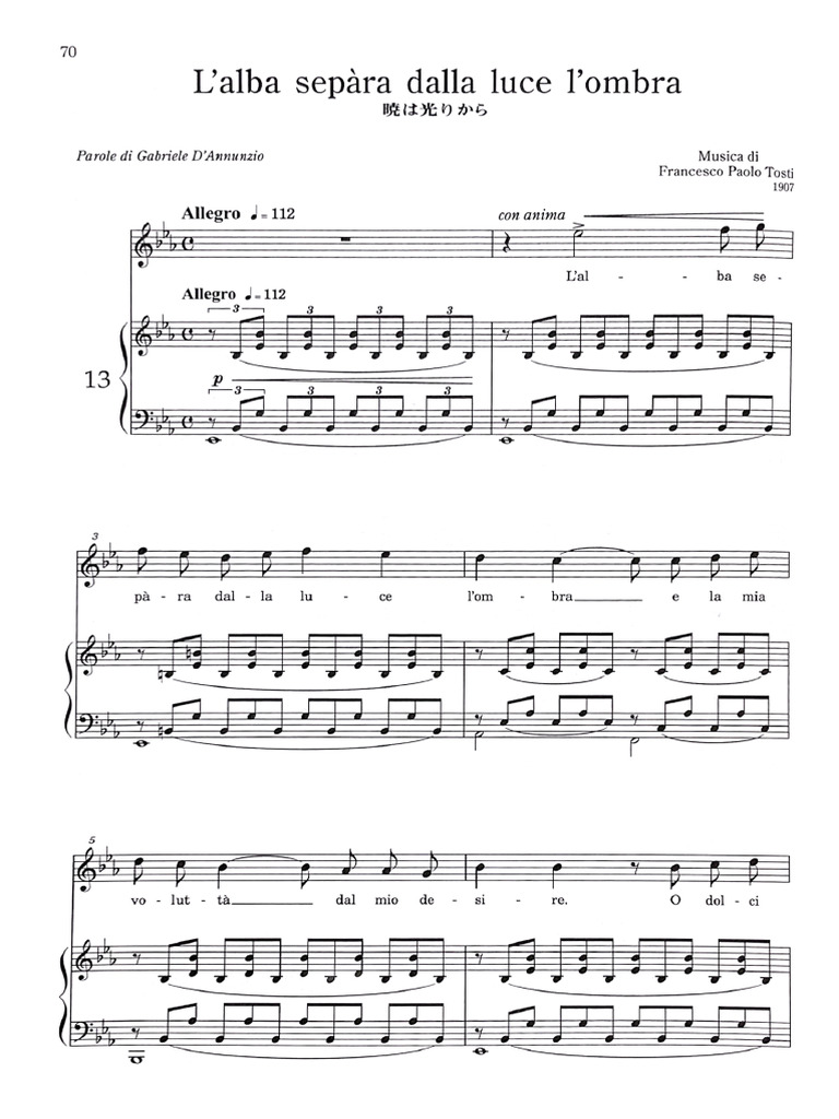 L'alba Separa Dalla Luce | PDF