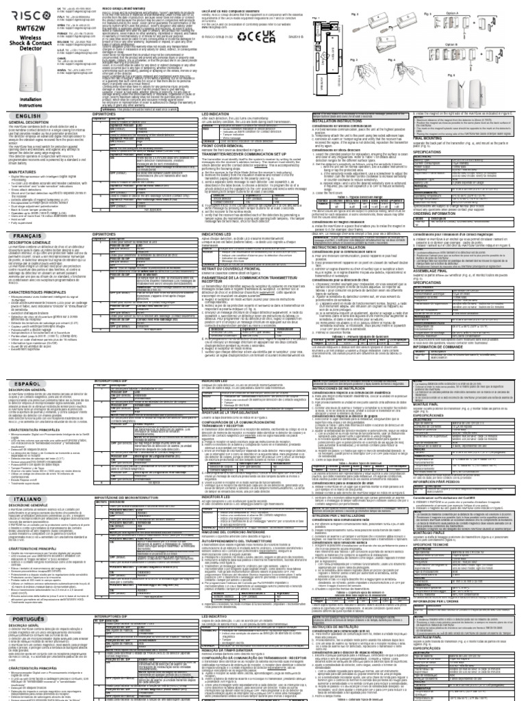 Sensor de Golpe Inalambrico | PDF | Detector (Radio) | Sensor