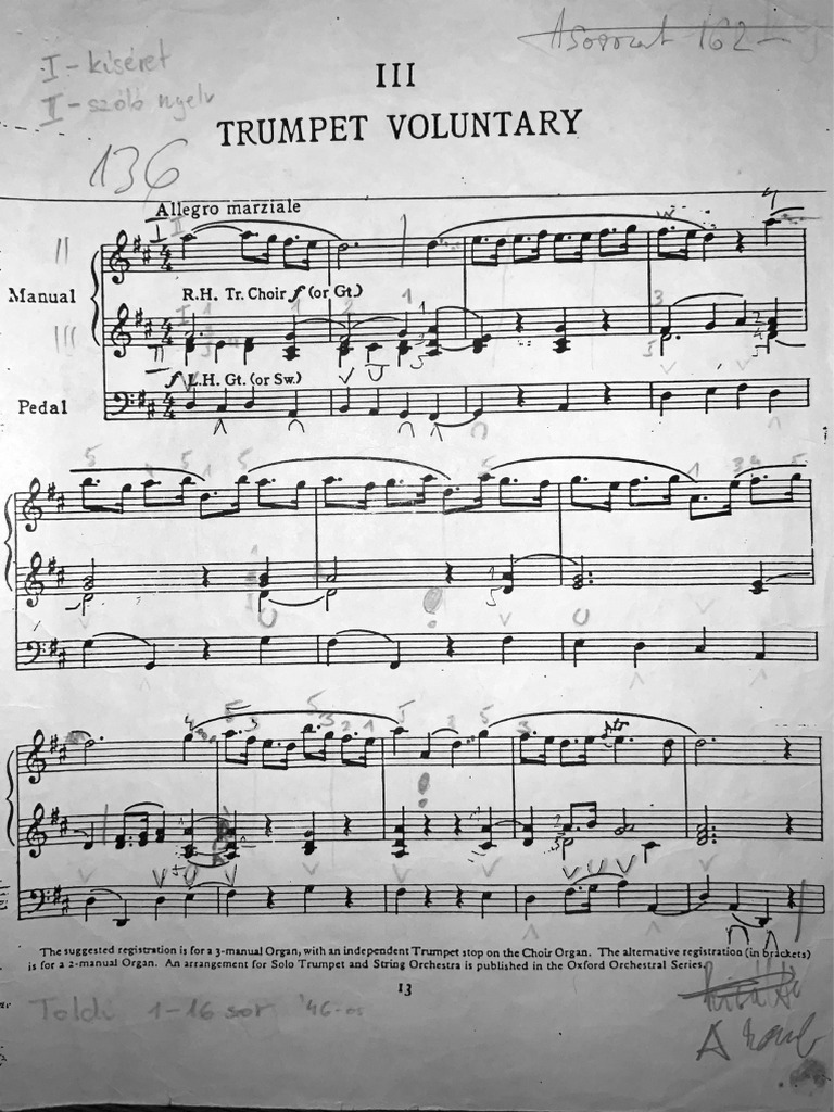 Stanley Trumpet Voluntary | PDF