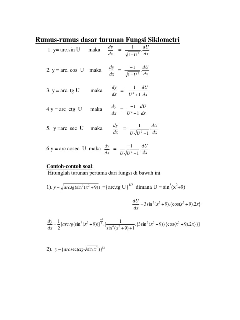 Modul 5 TURUNAN FS - 2 | PDF
