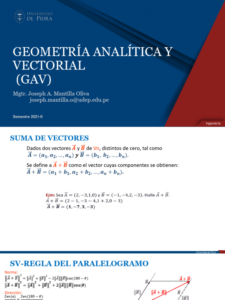 2 Gav CP1 | PDF | Vector Euclidiano | Física Matemática