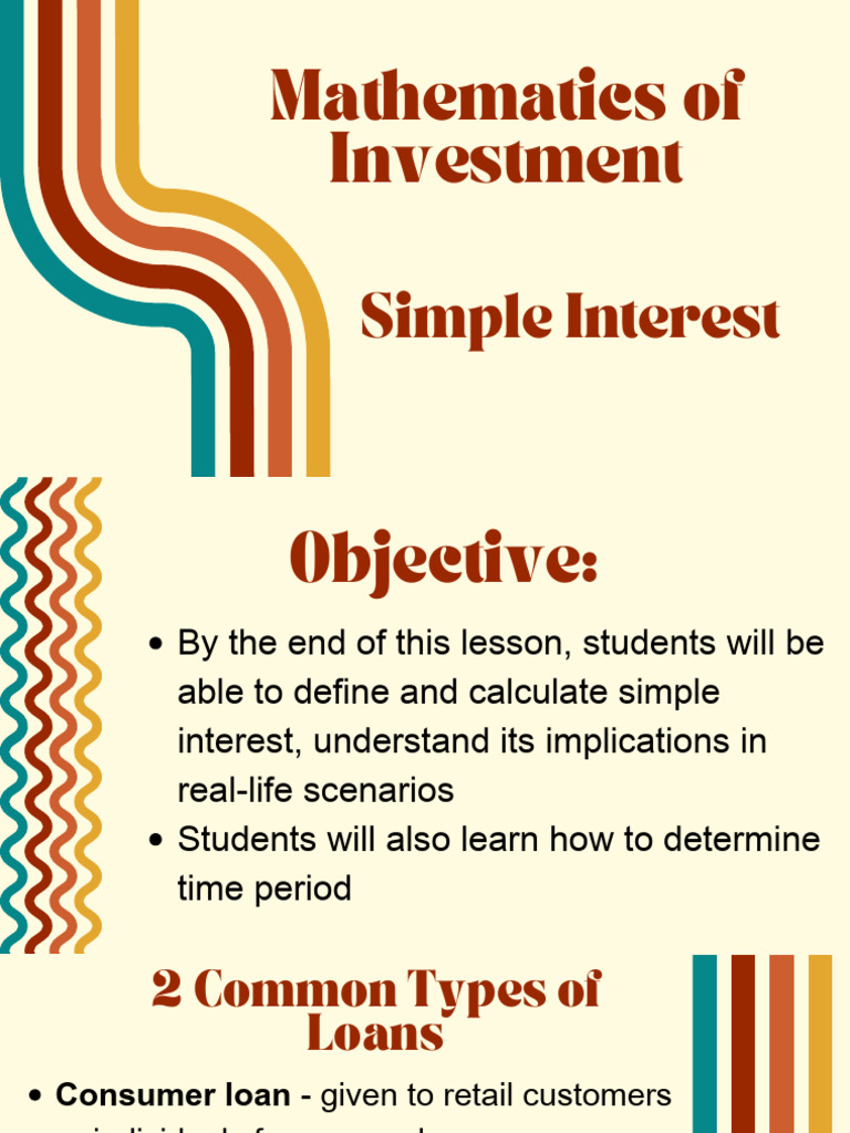 Lesson 1 - Simple Interest-1 | PDF