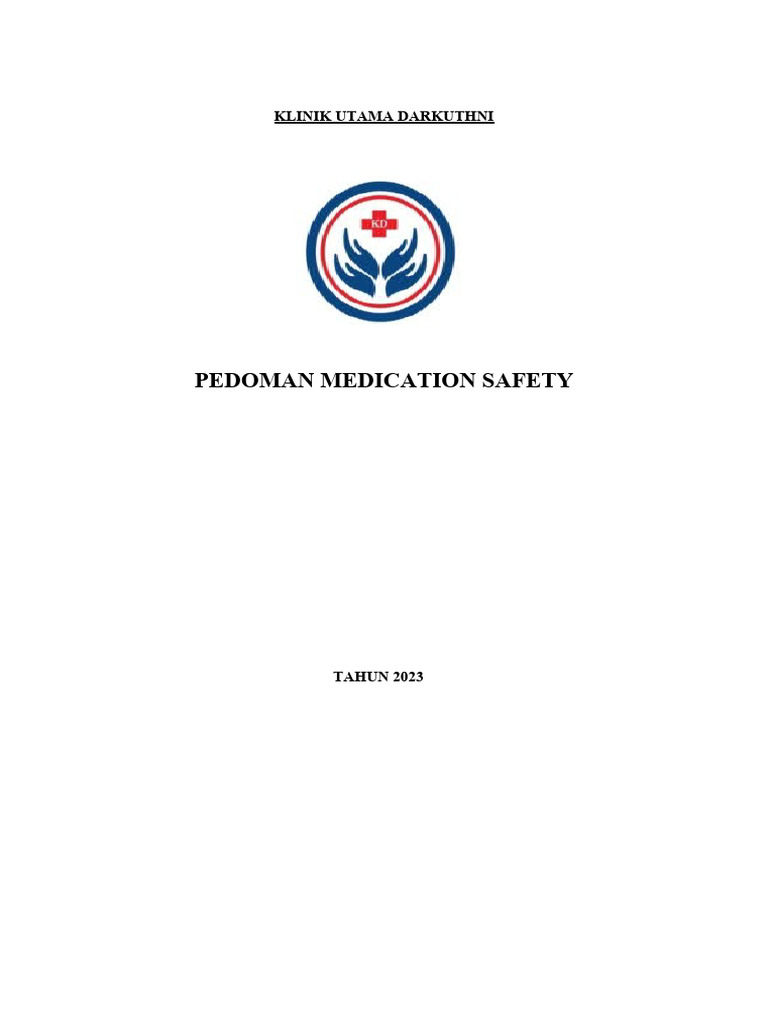Pedoman Medication Safety | PDF | Pengembangan Diri | Sains & Matematika