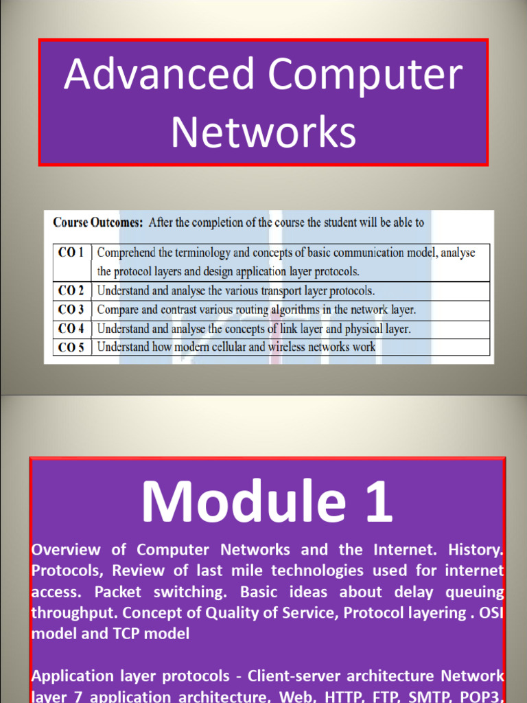 Overview of Comp NWs | PDF | Computer Network | Internet Protocols