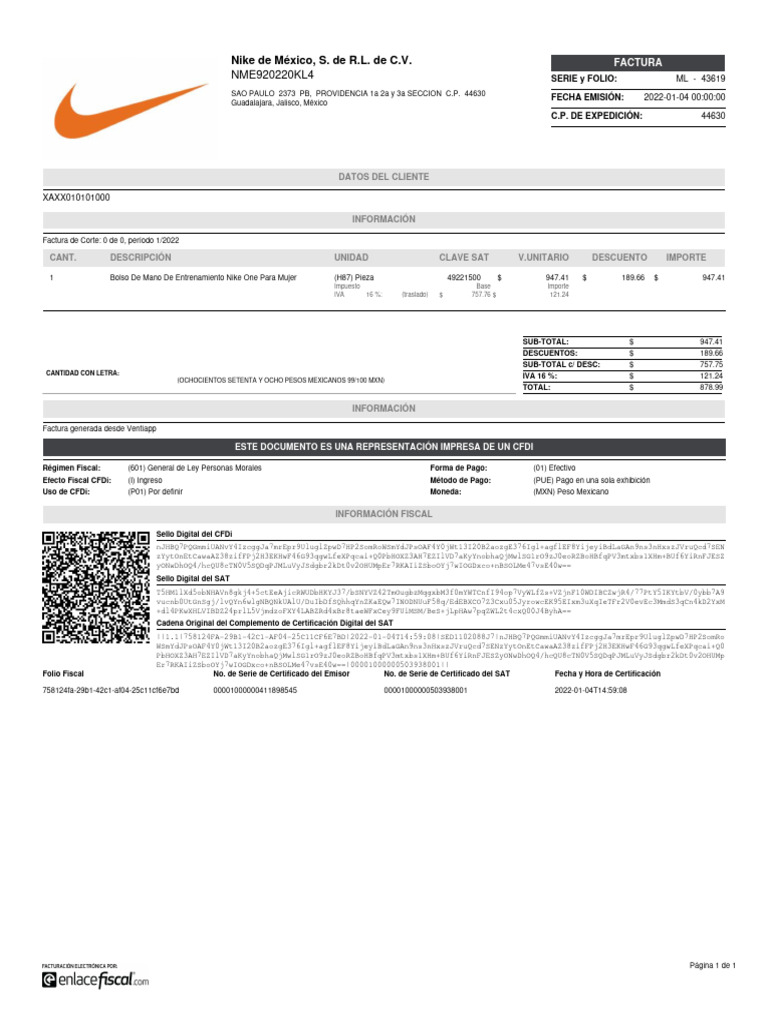 Factura Jordan | PDF