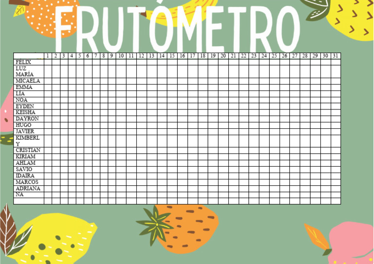 FRUTÓMETRO | PDF