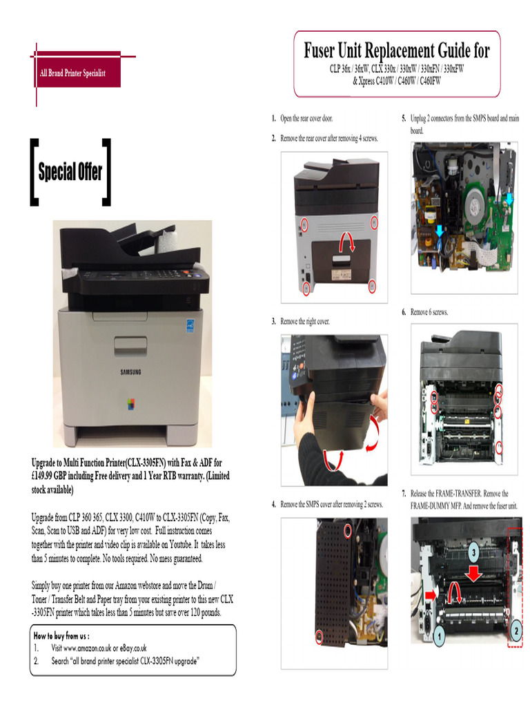 Fuser Installation Manual With Parts Catalogue | PDF | Technology & Engineering