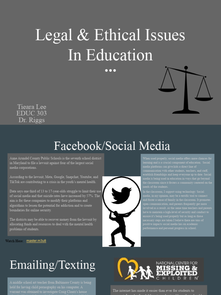 Legal Ethical Issues in Education | PDF