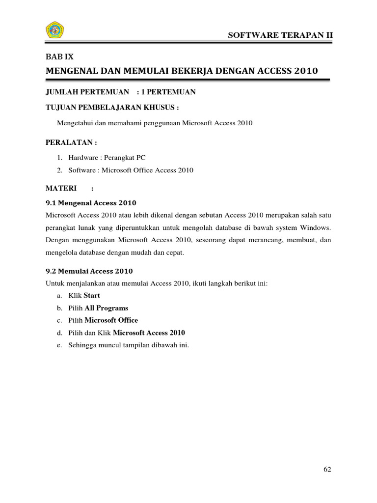 Modul Ms Access 2010 Pdf 