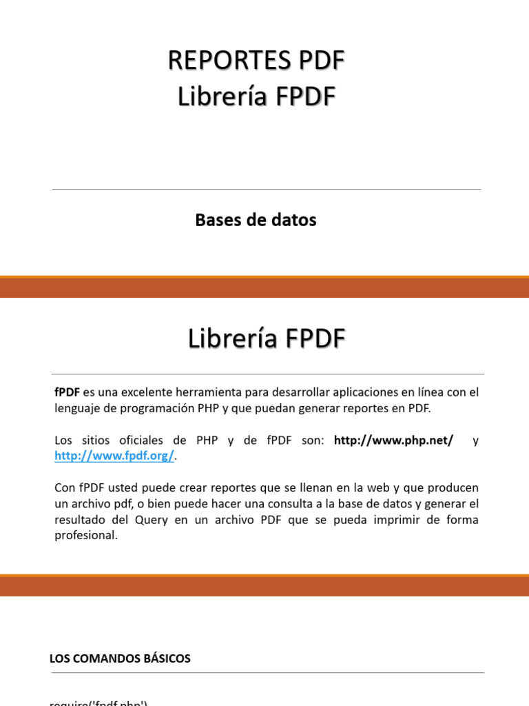 Reportes FPDF | PDF