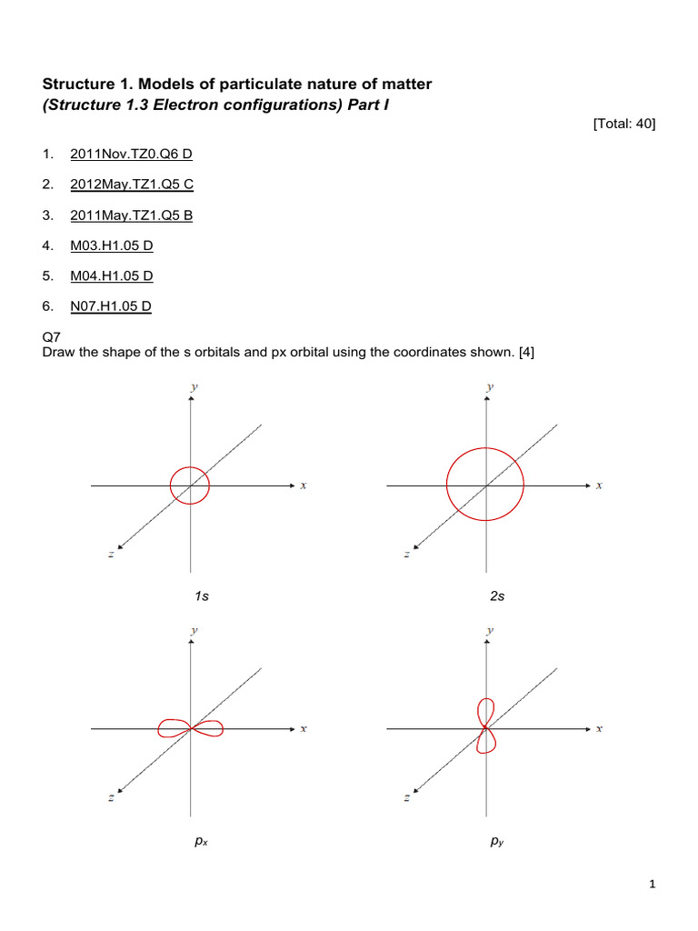 Chemistry Electron Configurations | PDF | Electron Configuration ...
