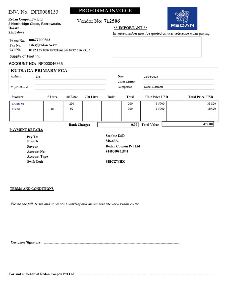Invoice | PDF | Indemnity | United States Dollar