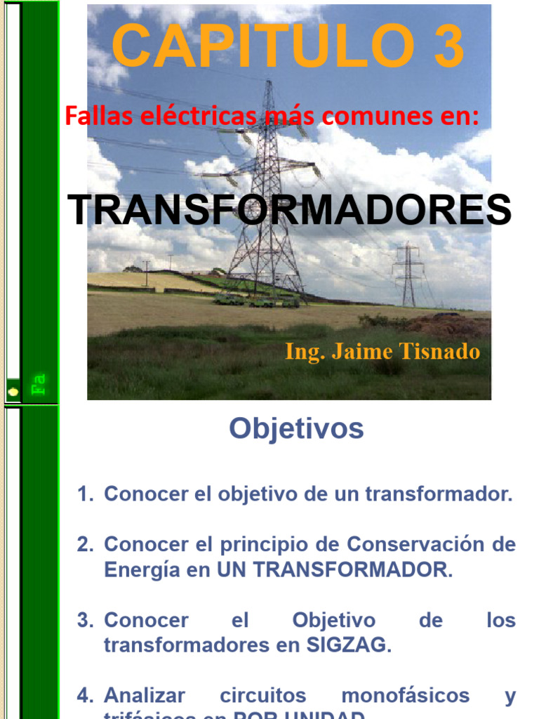 Cap 3 Fallas en Trafos | PDF | Transformador | Corriente eléctrica