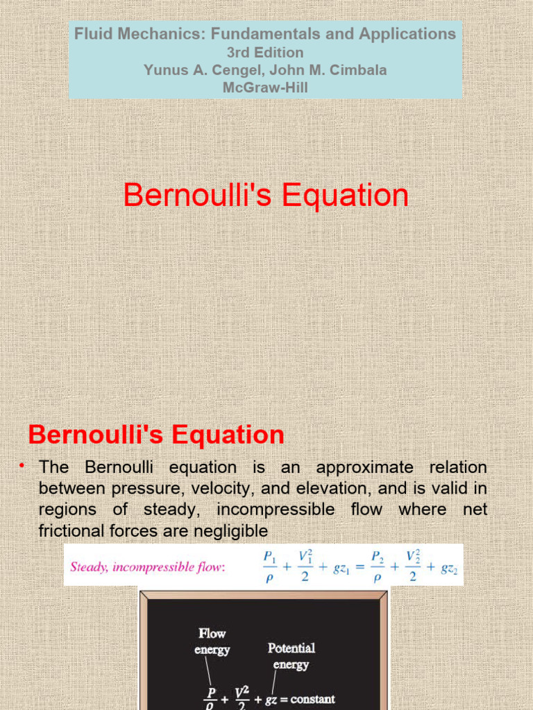 Bernoullis Equation and Fluids Statics 2021 | PDF | Pascal (Unit ...