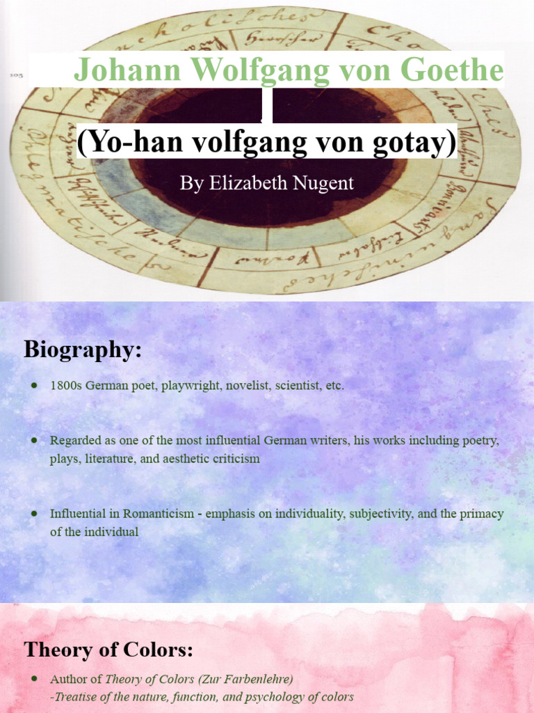Wolfgang Van Goethe - Elizabeth Nugent | PDF