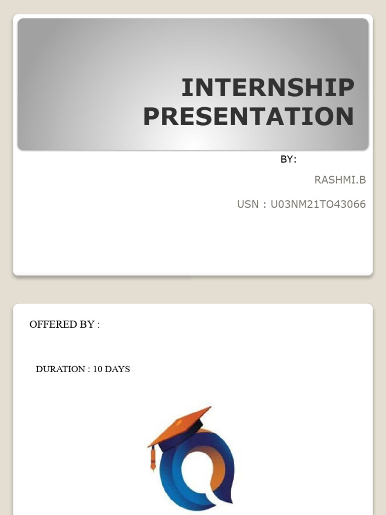 Internship | PDF