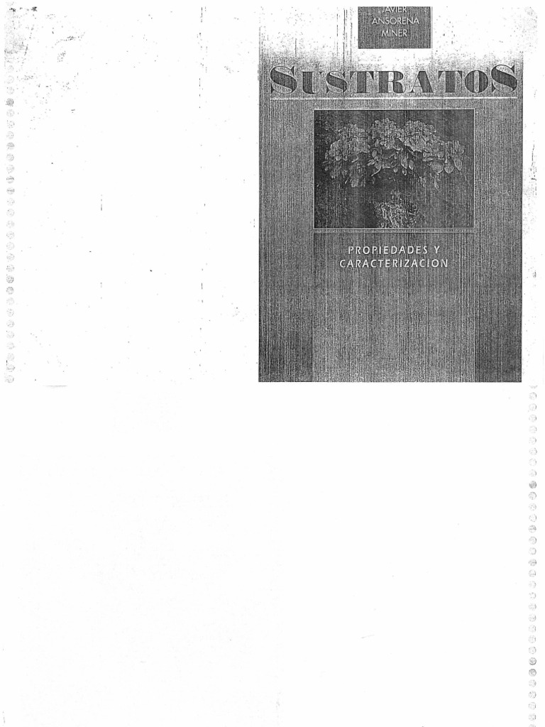 Sustratos. Propiedades y Caracterización. Ansorena | PDF