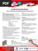 Lampiran Format Cover Essay Competition 2021 | PDF