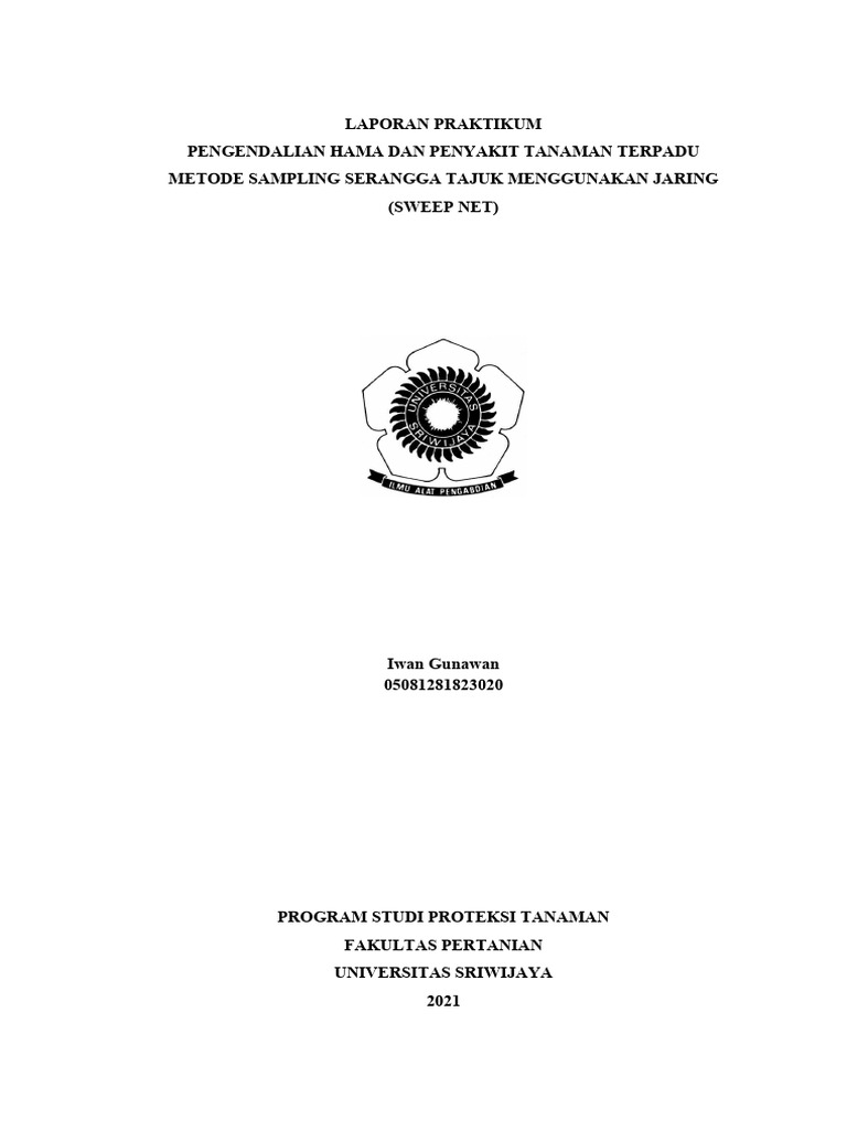 Iwan Gunawan - Metode Sampling Serangga Tajuk Menggunakan Jaring (Sweep ...
