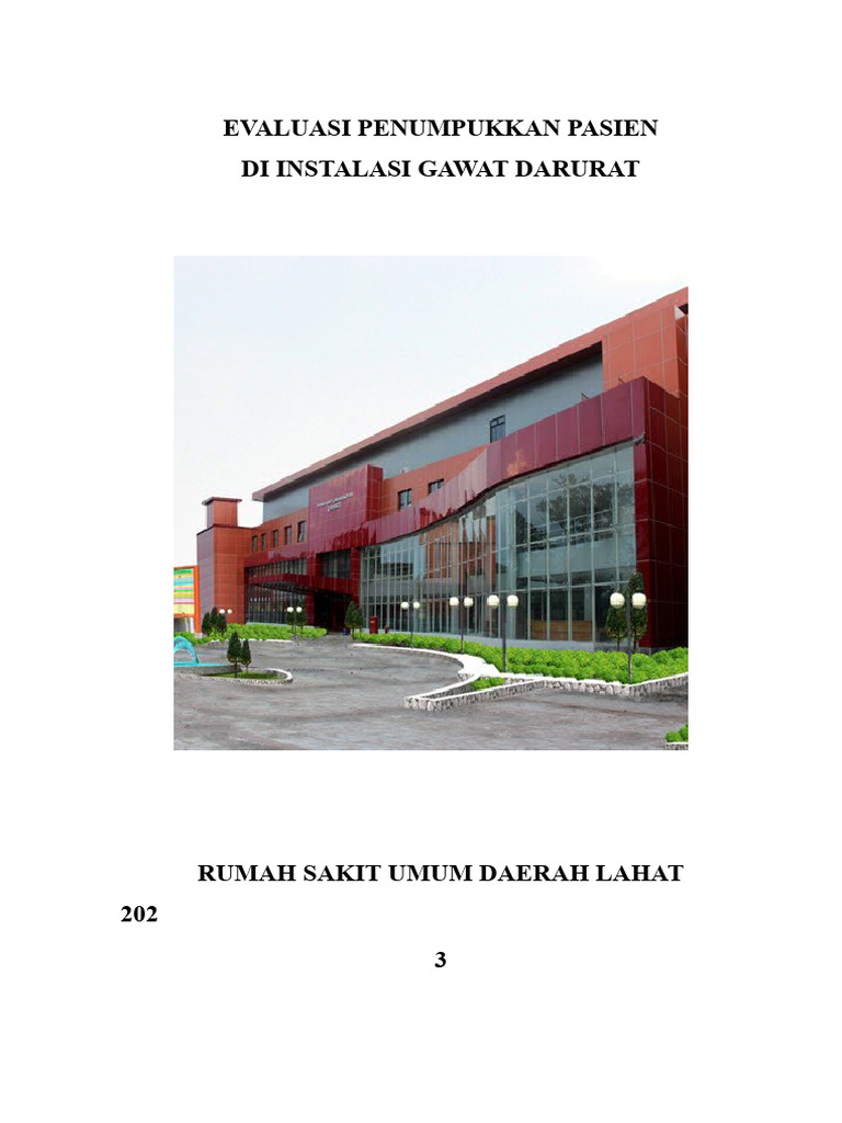 EVALUASI PENUMPUKKAN PASIEN DI IGD...PRINT | PDF