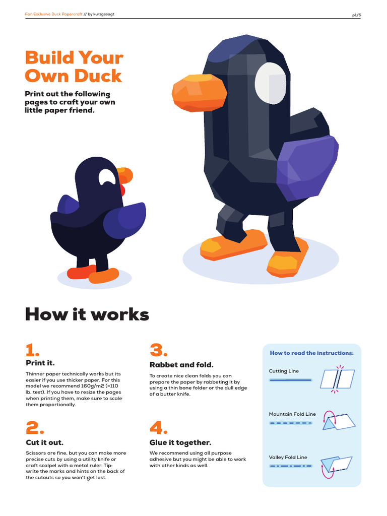 Build Your Own Duck Printable | PDF