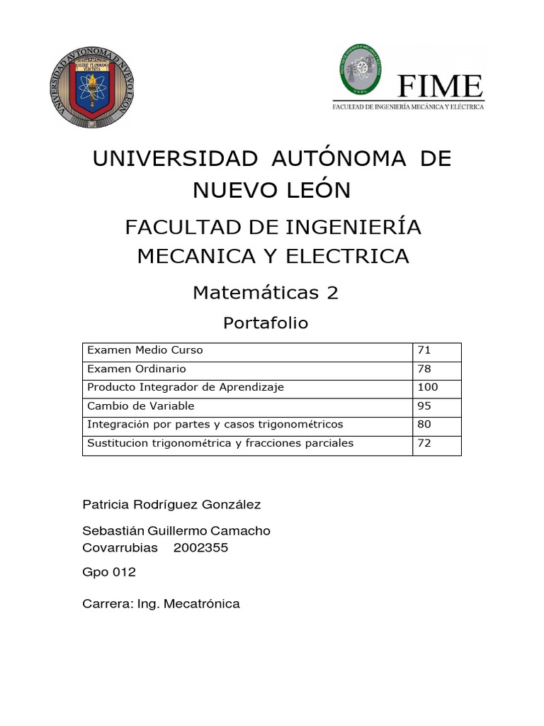 Portafolio Mate2 | PDF