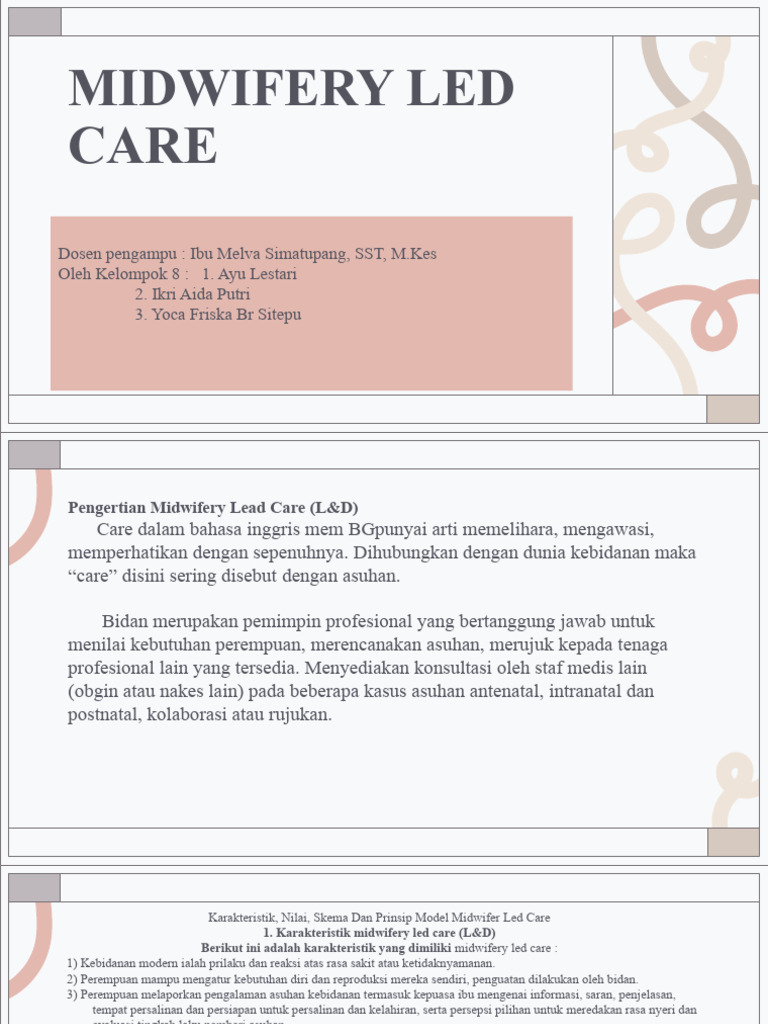 Kelompok 8 Midwifery Led Care | PDF