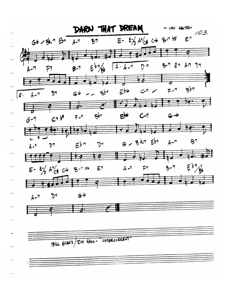 Darn That Dream | PDF