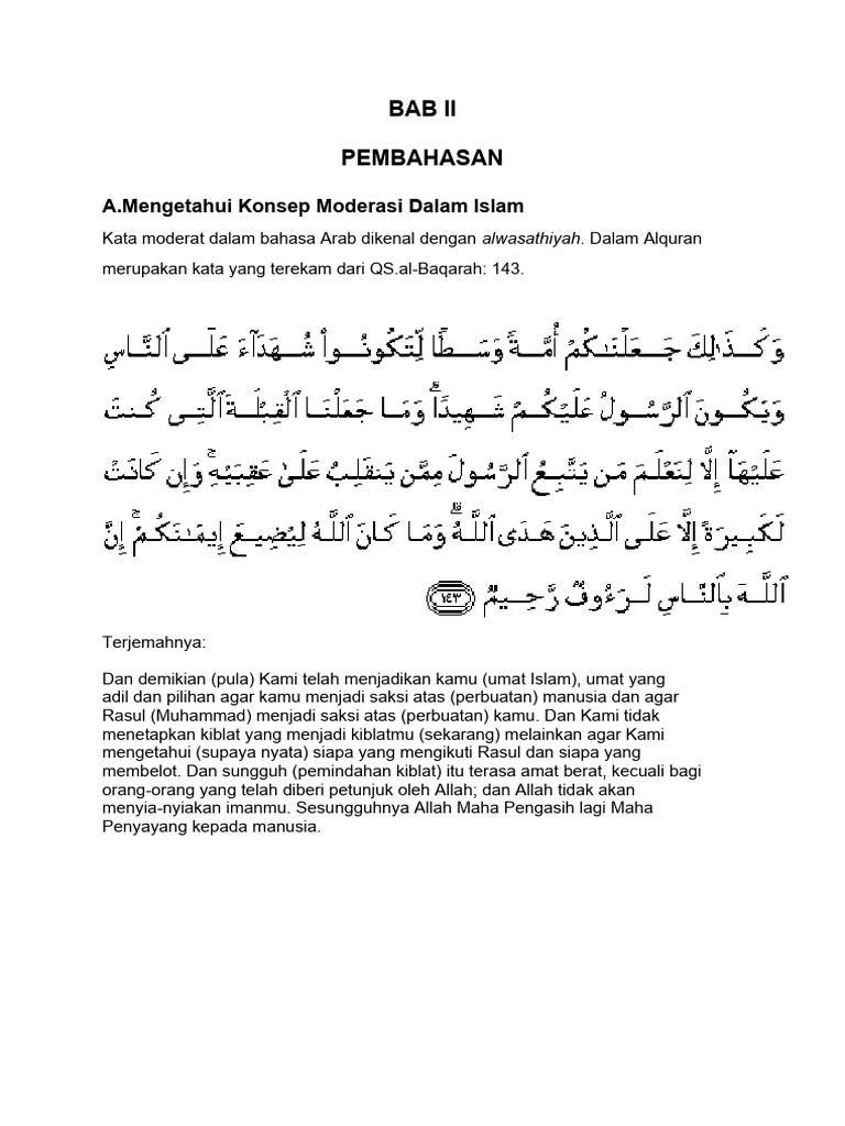 Moderasi dalam Islam: Konsep dan Nilai | PDF | Agama & Spiritualitas