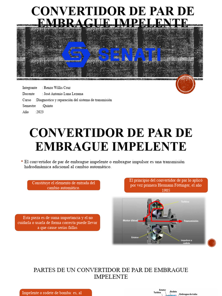 Convertidor de Par de Embrague Impelente | PDF