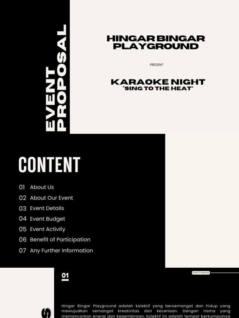 Event Proposal Hingar Bingar Playground 5 | PDF