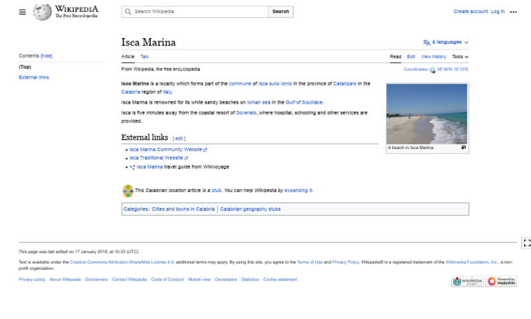 Isca Marina - Wikipedia | PDF | Wikipedia | Collective Intelligence