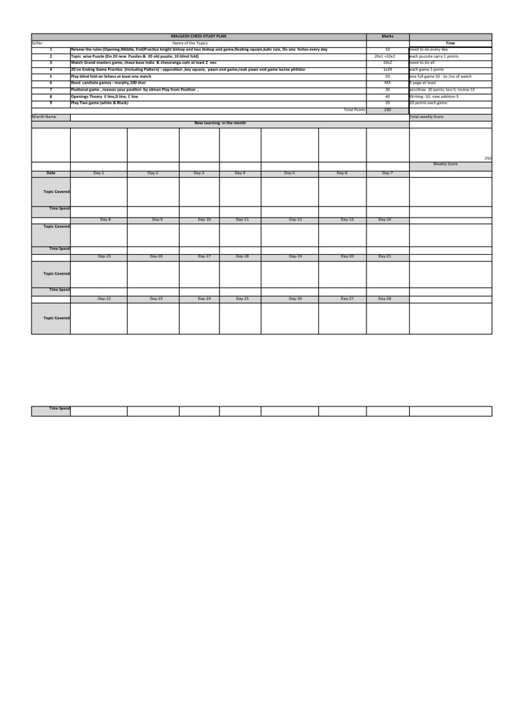 Chess Routine Pdf