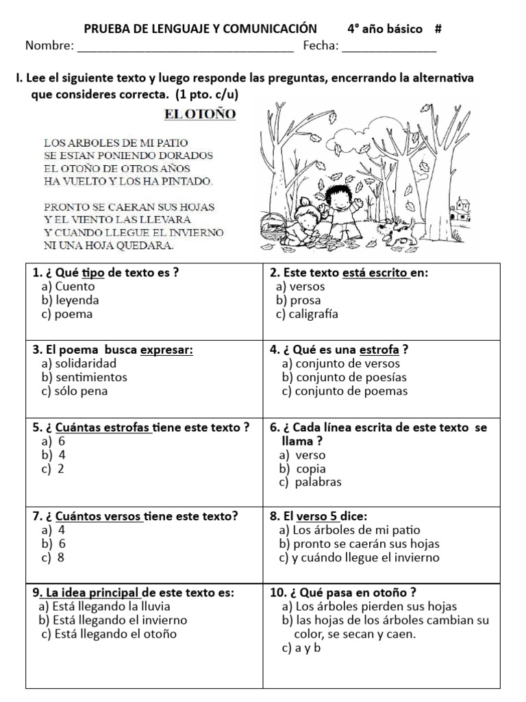 Prueba Del Poema | PDF | Poesía