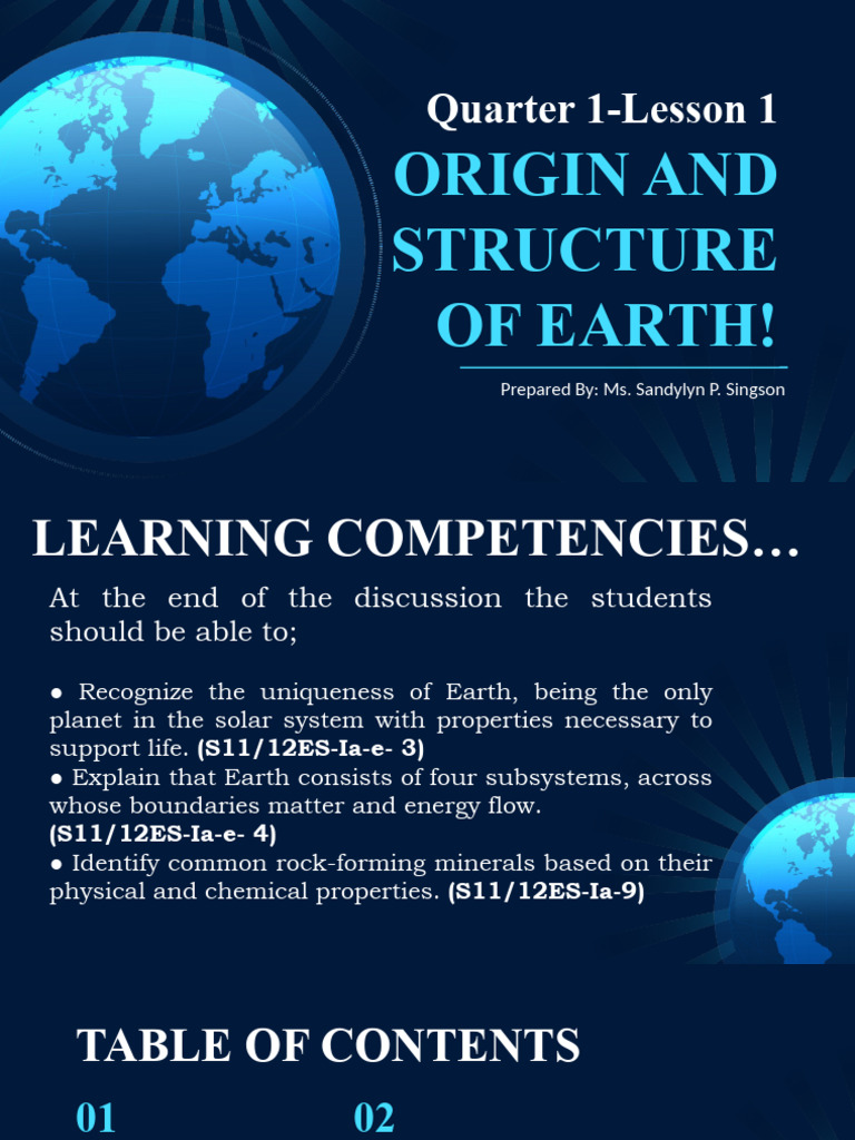 Unit 1 - Origin of The Earth | PDF