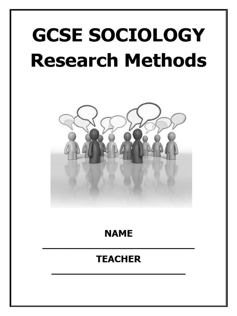 Optional Task-1 Research Methods Booklet | PDF | Sampling (Statistics ...