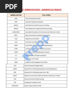 Banking Abbreviations and Their Meanings | PDF