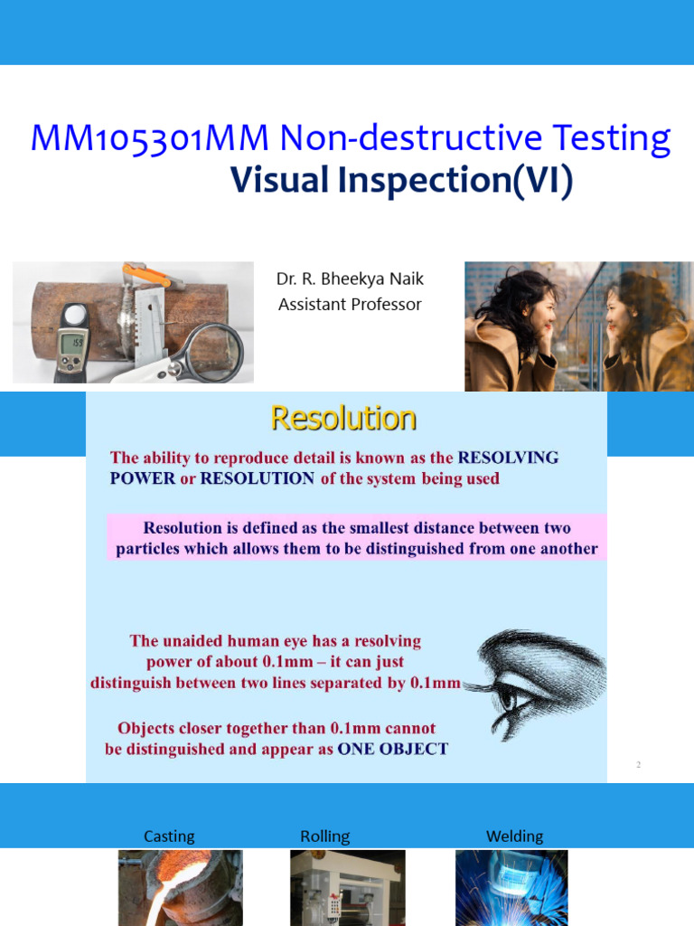 2A - Visual Inspection | PDF | Nondestructive Testing | Physical Sciences
