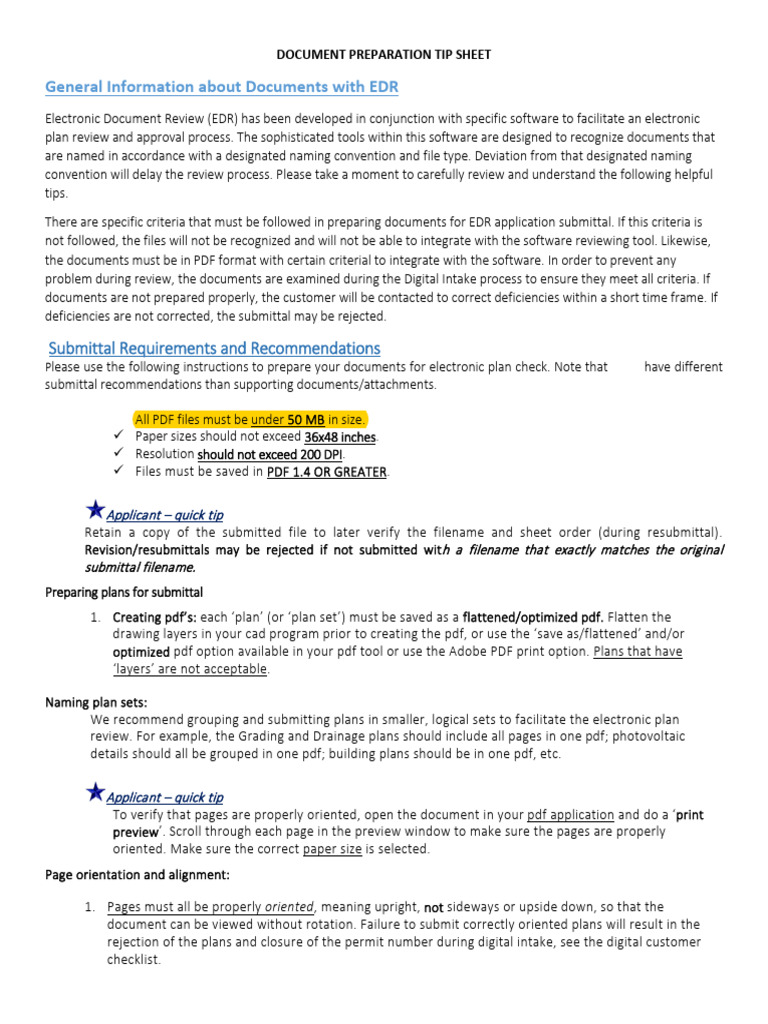 Document Preparation Tip Sheet PDF | PDF | Computer File | Computing