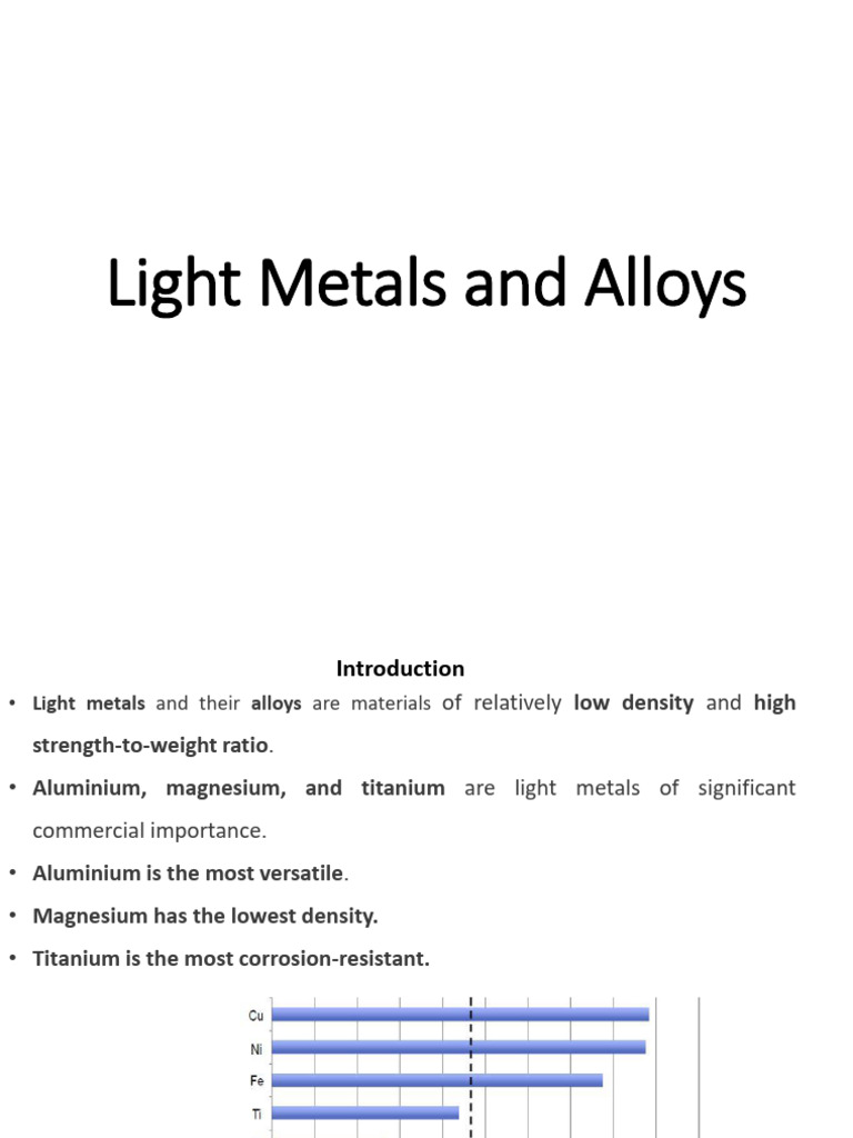 Light Metals Alloys Phase - 230911 - 195216 | PDF | Alloy | Titanium