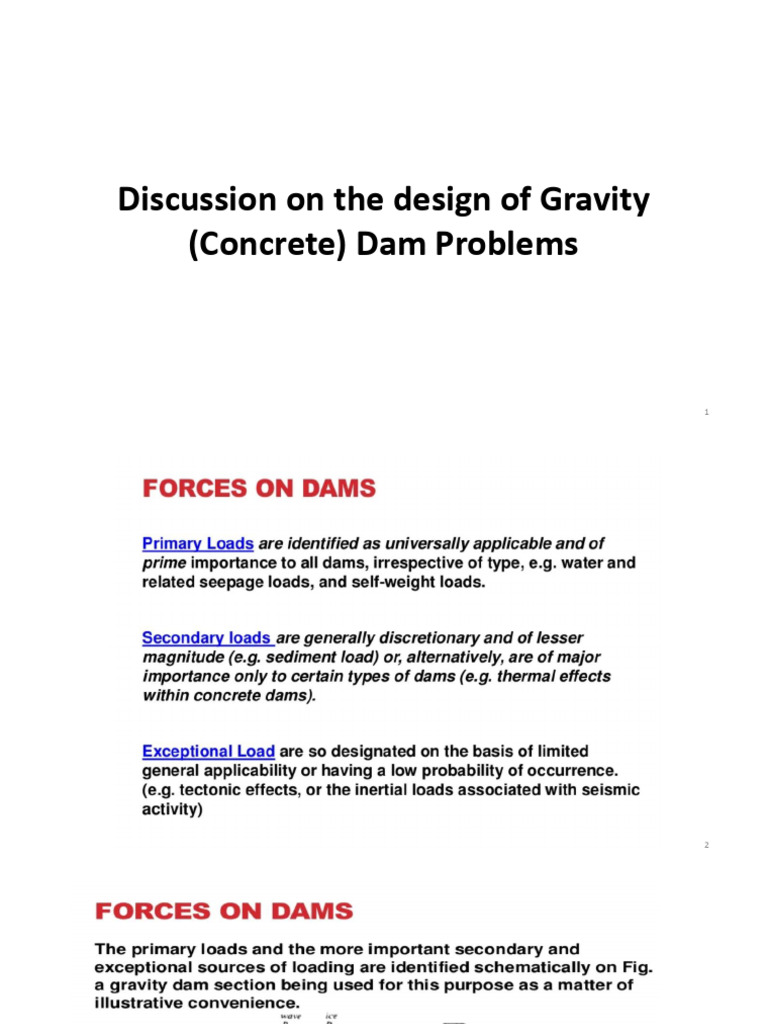 Design Gravity Dam Tut2 AA | PDF | Social Science