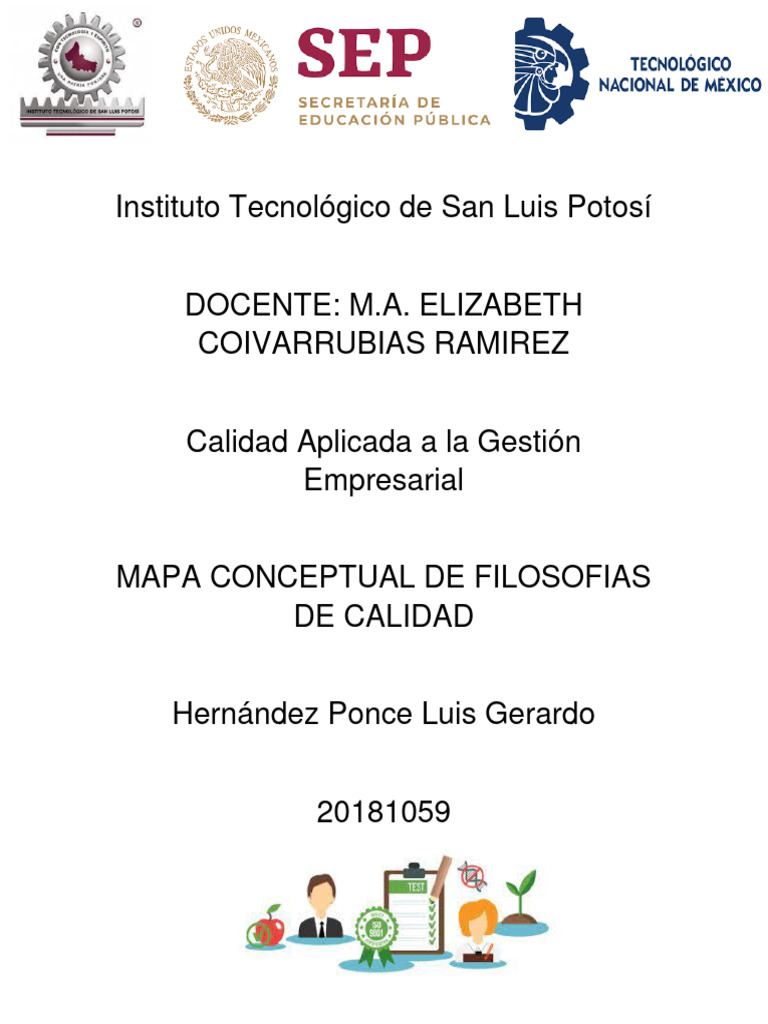 MAPA CONCEPTUAL DE FILOSOFIAS DE CALIDAD | PDF
