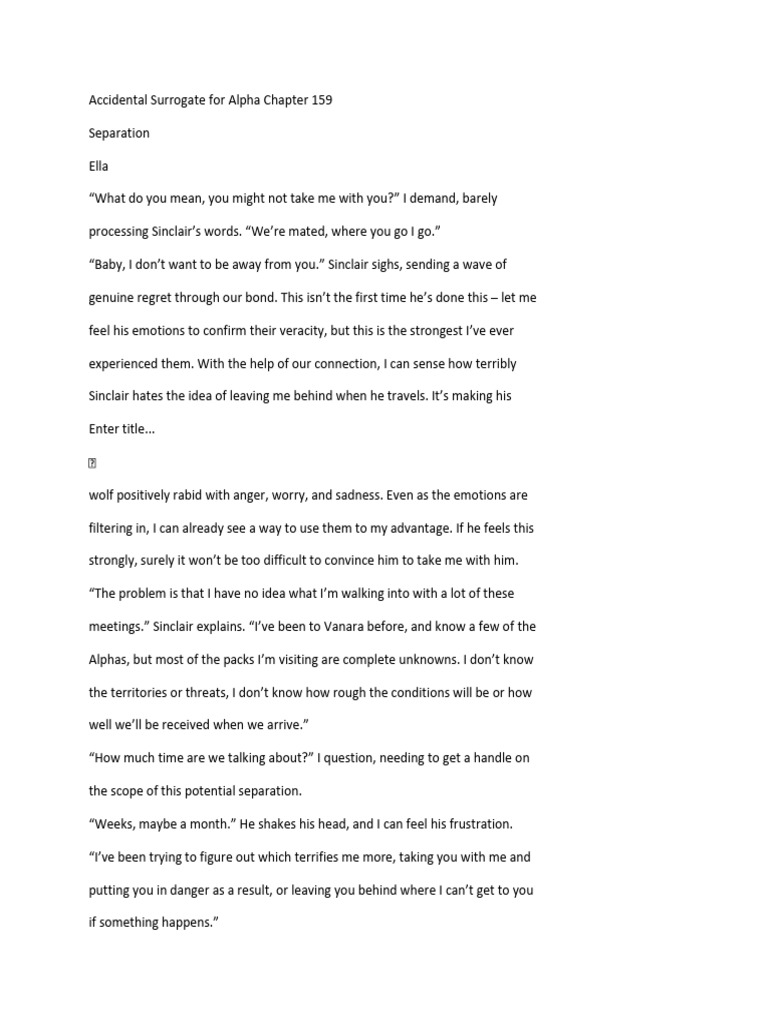 Accidental Surrogate For Alpha by Caroline Above 159 | PDF | Mystery, Thriller & Crime Fiction ...