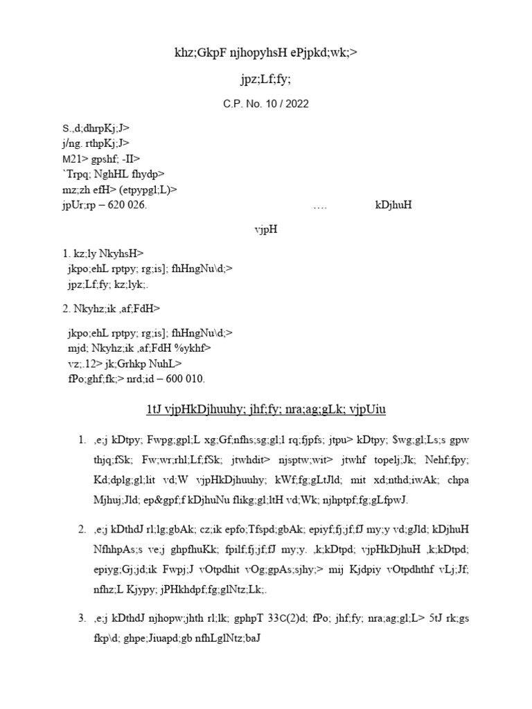 Counter Tamil Translation | PDF