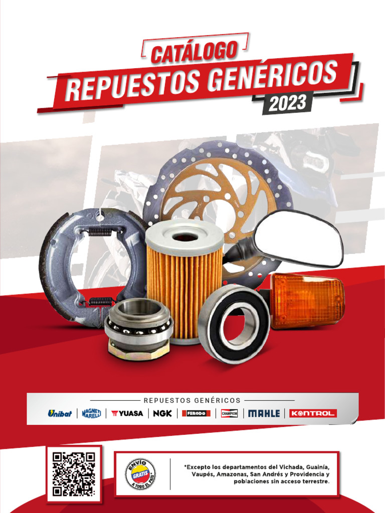 Catlogo Llantas y Repuestos Genricos 2023 | PDF