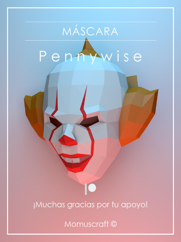 Plantillas de máscara Pennywise para imprimir | PDF
